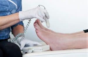 Doppler used to test circulation - Randell's Footcare